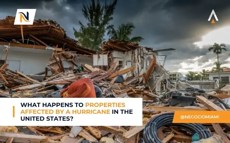 What happens to property damaged by a hurricane in the United States?
